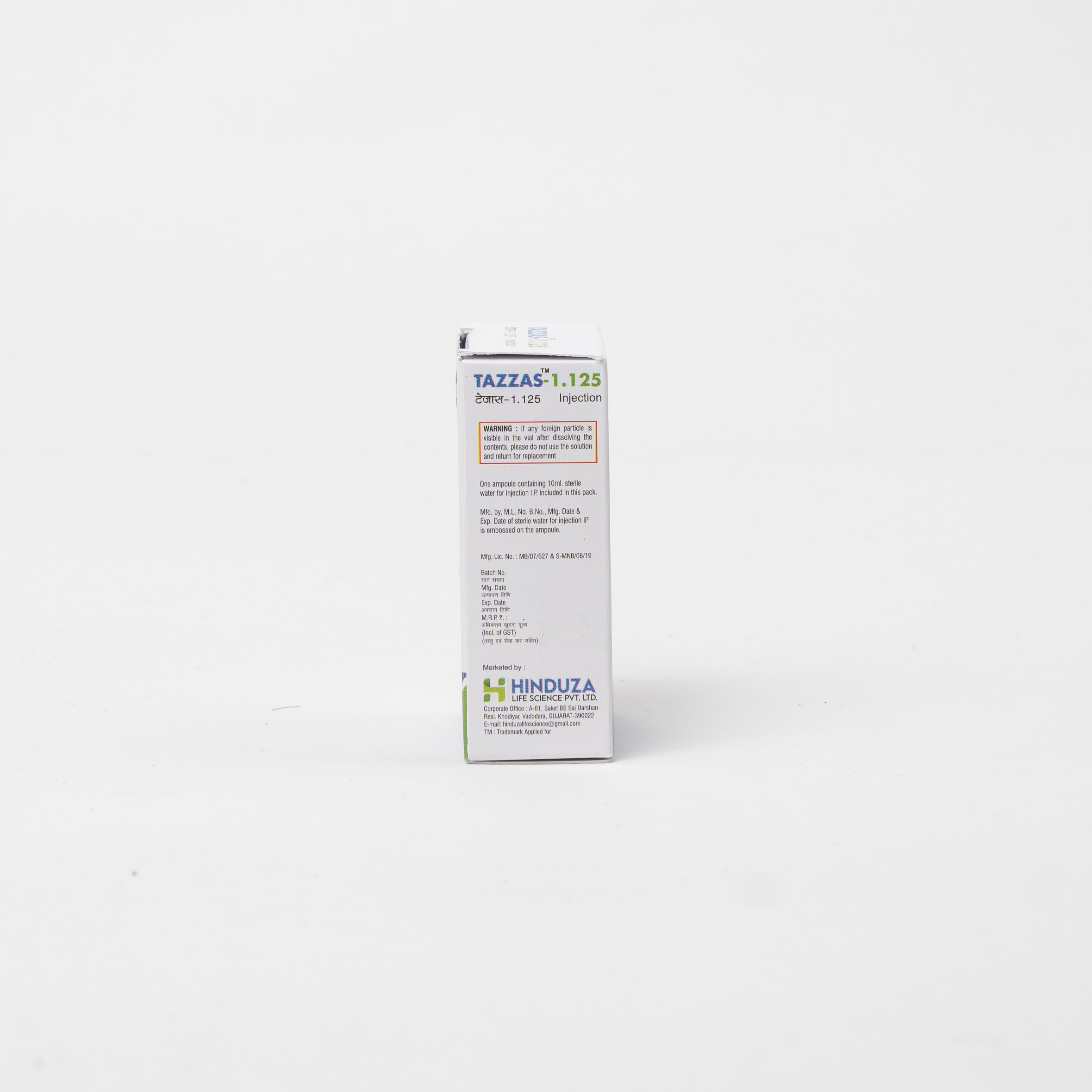TAZZAS 1.125GM INJ – hinduzalifescience